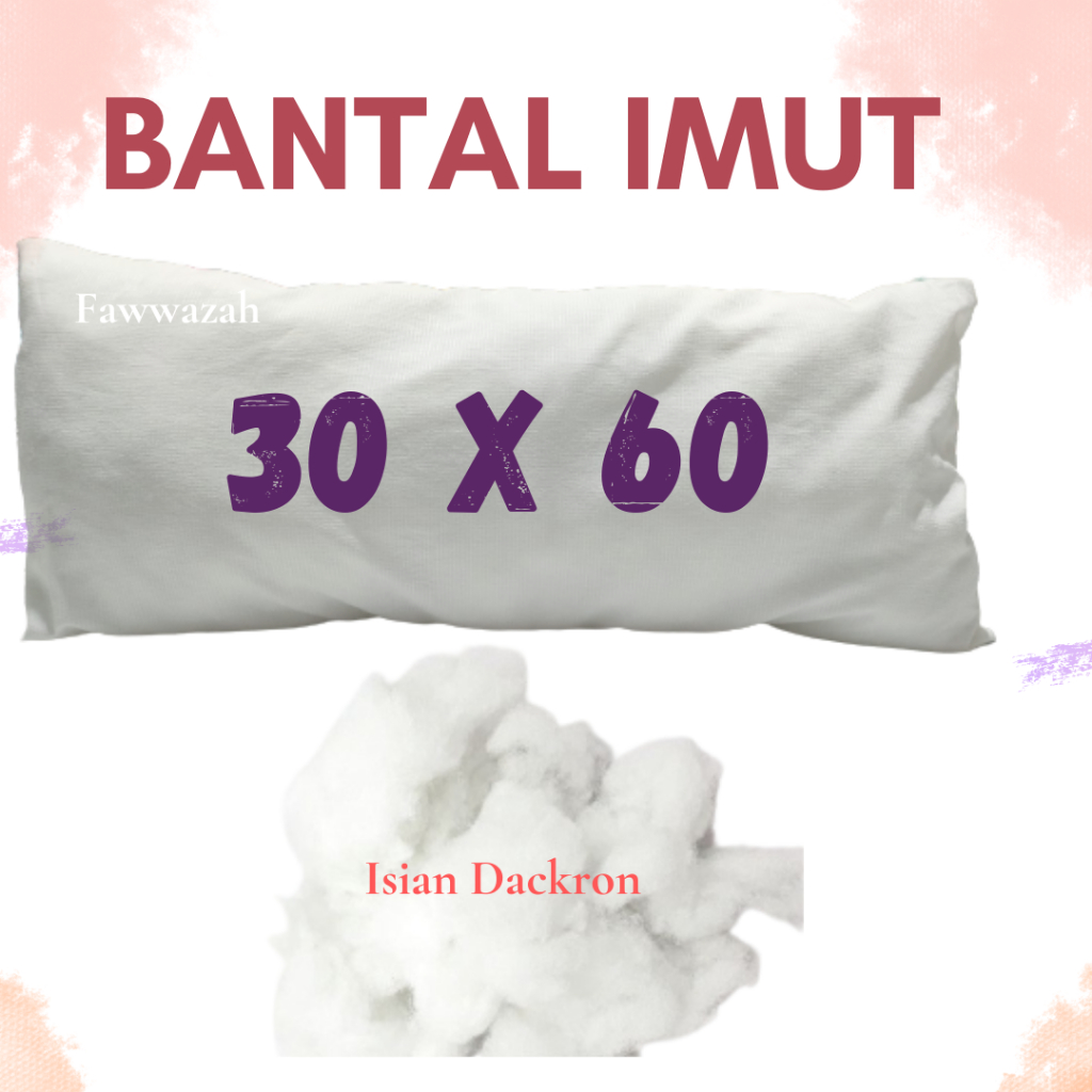 Jual Isian Bantal Imut Saja Ukuran 30x60 cm - Bantal Cinta Mini Imut ...