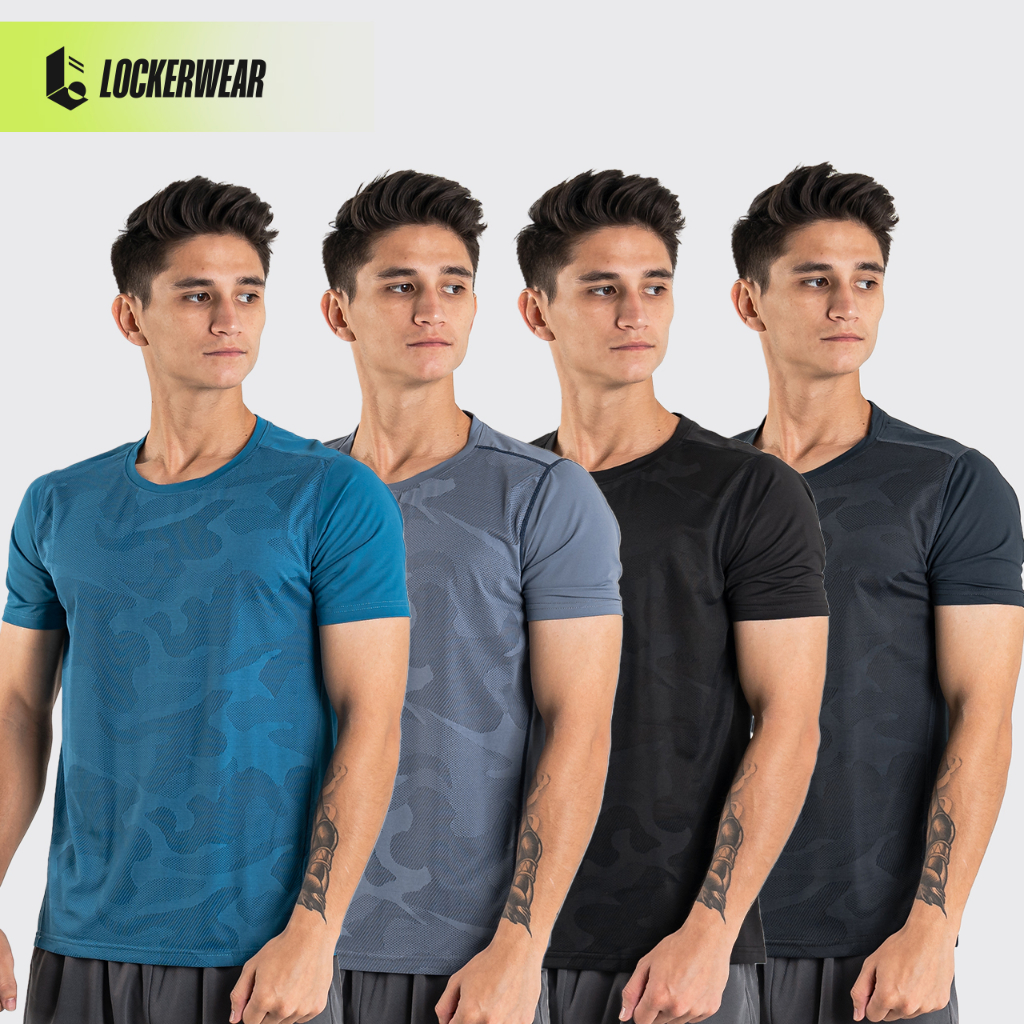 Jual Kaos Lengan Pendek Olahraga Pria Sport Polos Baju Sport Short ...