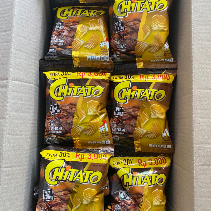 Jual chitato rasa sapi panggang kemasan 20 gram 10 pcs | Shopee Indonesia