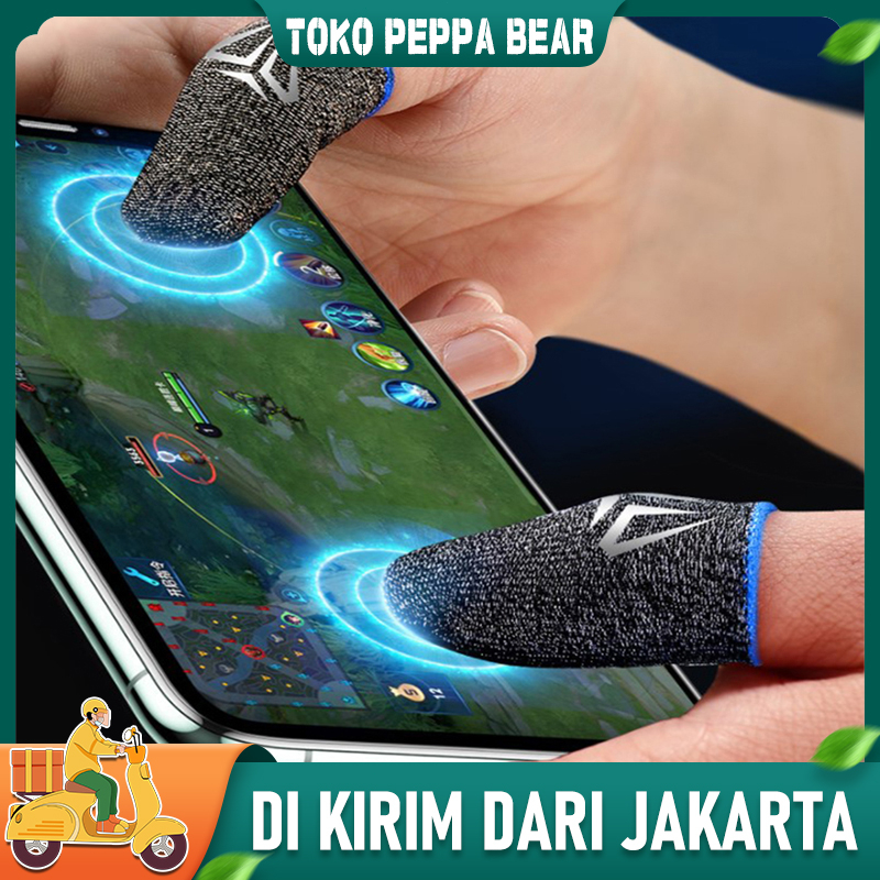 Jual Sarung Tangan Ujung Jari Game Seluler, 2 Buah Sarung Tangan untuk ...