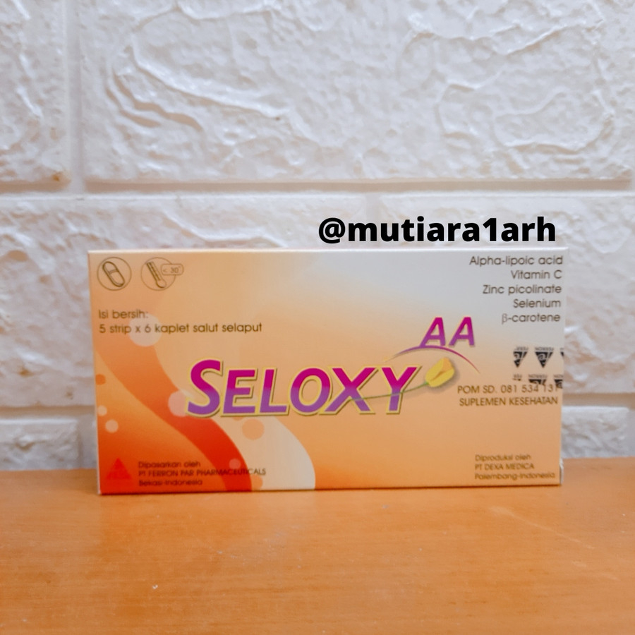 Jual SELOXY AA BOX 30 KAPLET TABLET | Shopee Indonesia