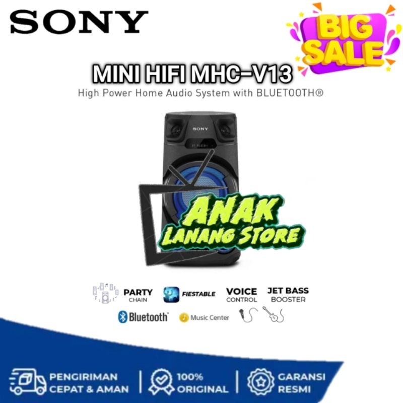 Jual SONY KARAOKE BLUETOOTH SPEAKER MHC-V13 MINI HIFI HIGH POWER AUDIO SYSTEM MHCV13 | Shopee ...