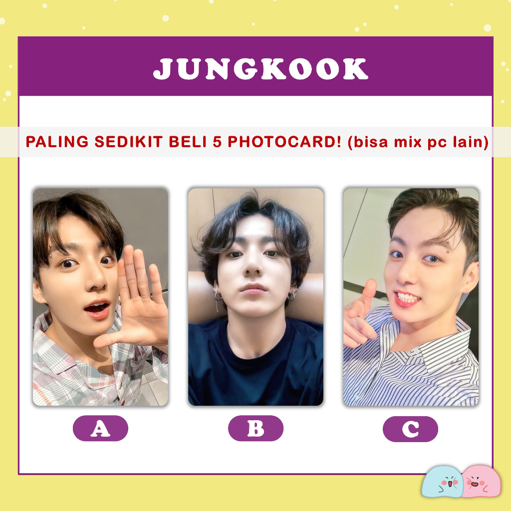 Jual (MINIMAL BELI 5!) PHOTOCARD BTS SELCA EDITION VOL. 2 (UNOFF) | Shopee Indonesia