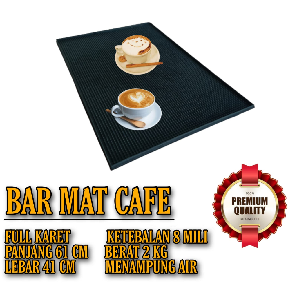 Jual BAR MAT BARTENDER 41CM X 61CM TEBAL 8MM | Shopee Indonesia