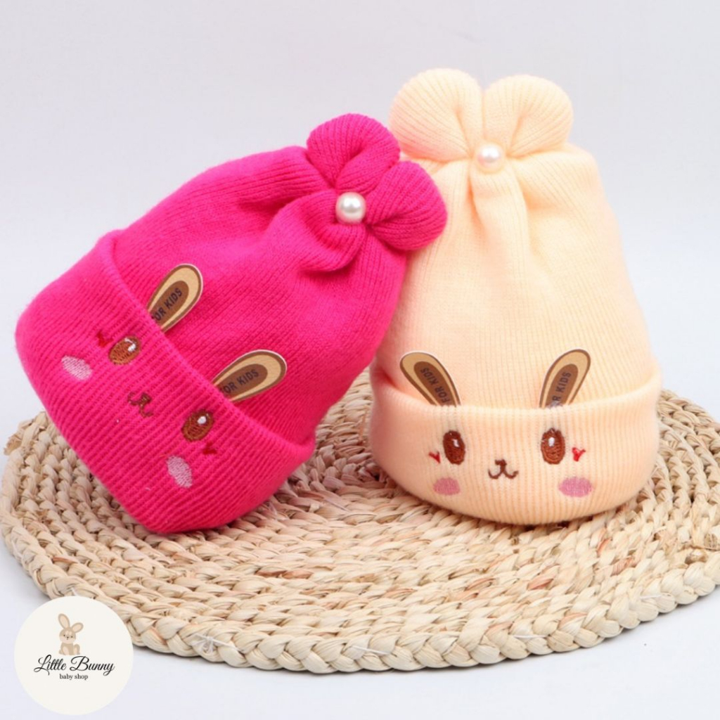 Jual Topi Rajut Bayi Cewek | Topi Kupluk Anak Bayi Perempuan | Shopee ...