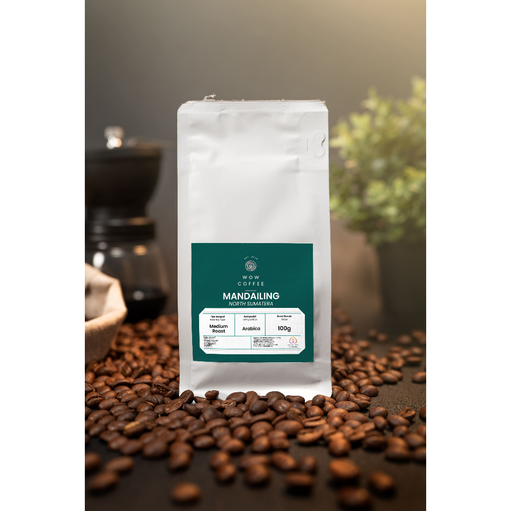 Jual Wow Coffee 100 gram Kopi Premium Arabica Mandailing Roasted Bean ...