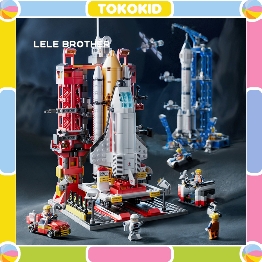 Jual Nano Block Glowing Rocket Spaceman Building Blocks Hadiah Seri ...