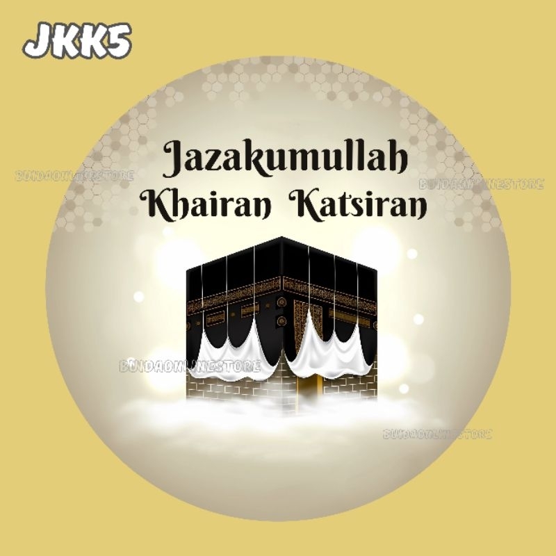 Jual Stiker Label Hangtag Jazakumullah Khairan Katsiran Stiker Kemasan ...