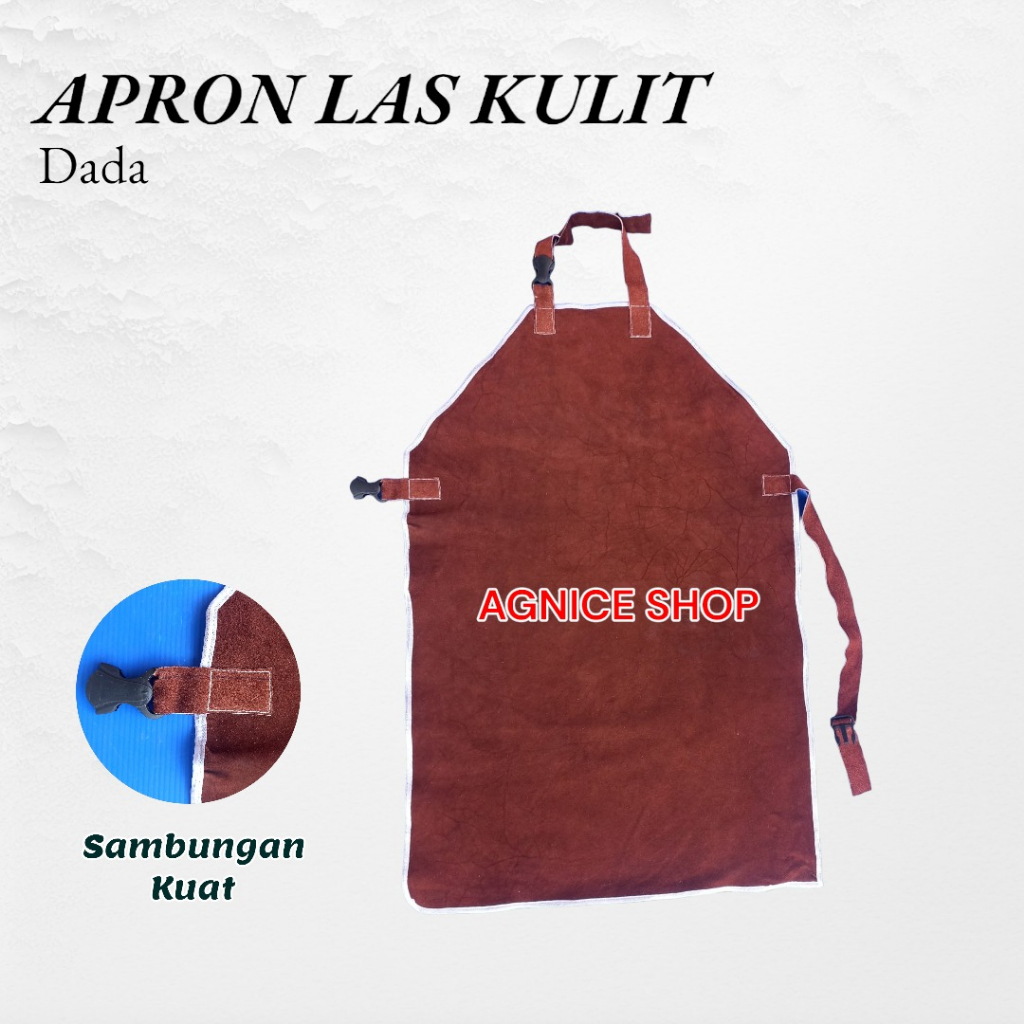 Jual Apron Las DADA Kulit Sapi Warna Cokelat | Shopee Indonesia