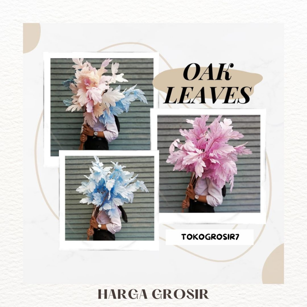 Jual Daun Palsu OAK LEAVES MAPLE LEAF Daun Plastik Artificial Dekorasi ...