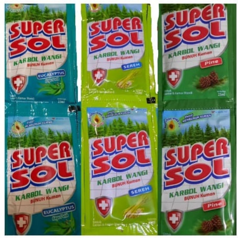 Jual SUPERSOL KARBOL WANGI/SACHET 1 RENCENG ISI 12 PCS | Shopee Indonesia
