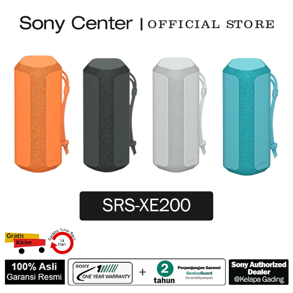 Jual SONY CENTER Speaker Sony SRS-XE200 Speaker Bluetooth, IP67 ...