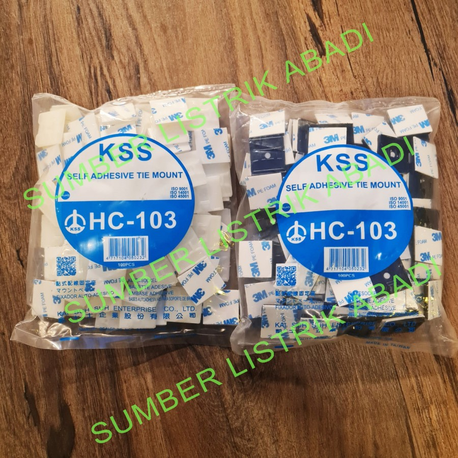 Jual KSS Self Adhesive Tie Mount HC 103 (perekat 3M) | Shopee Indonesia