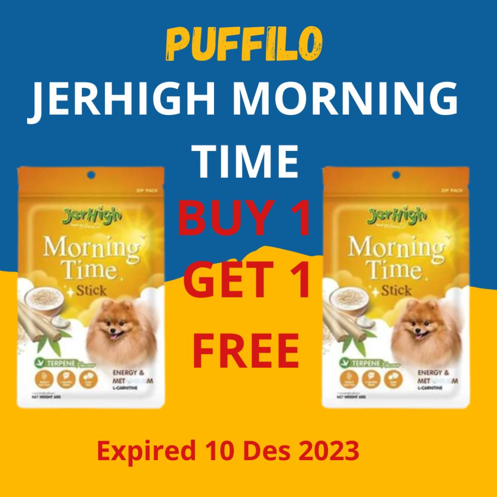 Jual PROMO BUY 1 GET 1 | Cemilan Anjing JERHIGH Morning Time & Bed Time ...