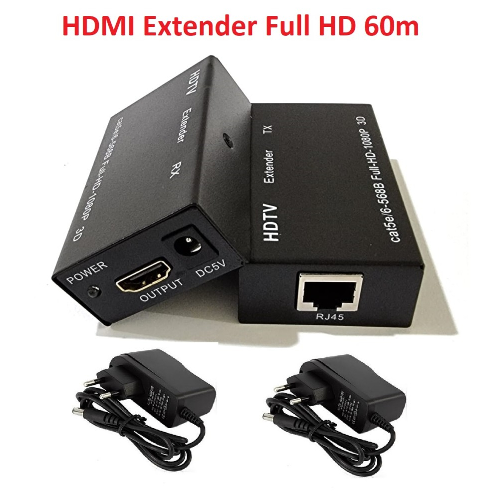 Jual HDMI Extender over Kabel Lan RJ45 Max 60M | Shopee Indonesia