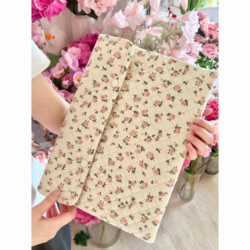 Jual Tas Laptop Desain Asli Gaya Korea Motif Bunga Lengan Laptop Tahan ...