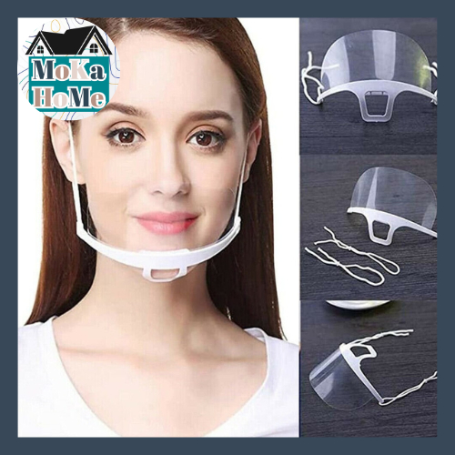 Jual Masker Mulut Transparan isi 10 / Masker Chef Transparan Mika ...