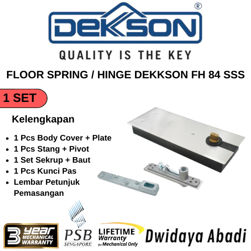 Jual Floor Spring / Hinge Dekkson Engsel Tanam FH 84 SSS | Shopee Indonesia