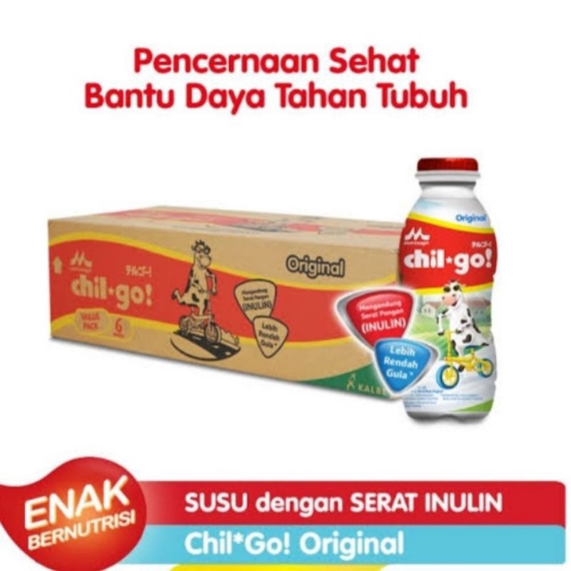 Jual Susu Chilgo Chil Go Botol Instan UHT 36Pcs 36 Pcs per Karton Kardus Ori Original Coklat ...