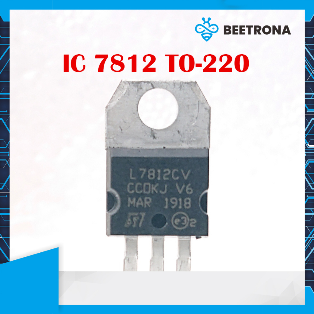 Jual IC Regulator 7812 Penstabil Penurun Tegangan DC 12v T0-220 | Shopee Indonesia