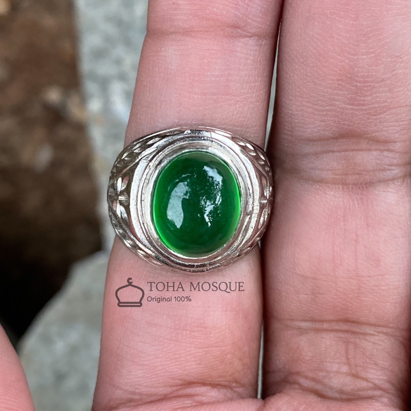 Jual Cincin Batu Akik Giok burma tife c 100% garansi natural (N ...