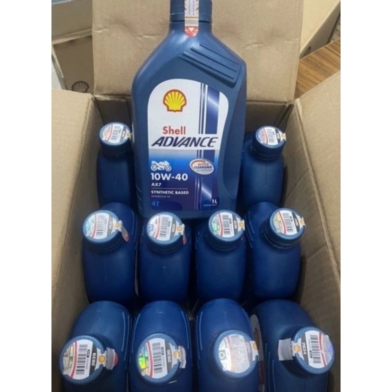 Jual Oli Shell AX7 1 LITER.. SHELL AX7 1 DUS 12 BOTOL | Shopee Indonesia