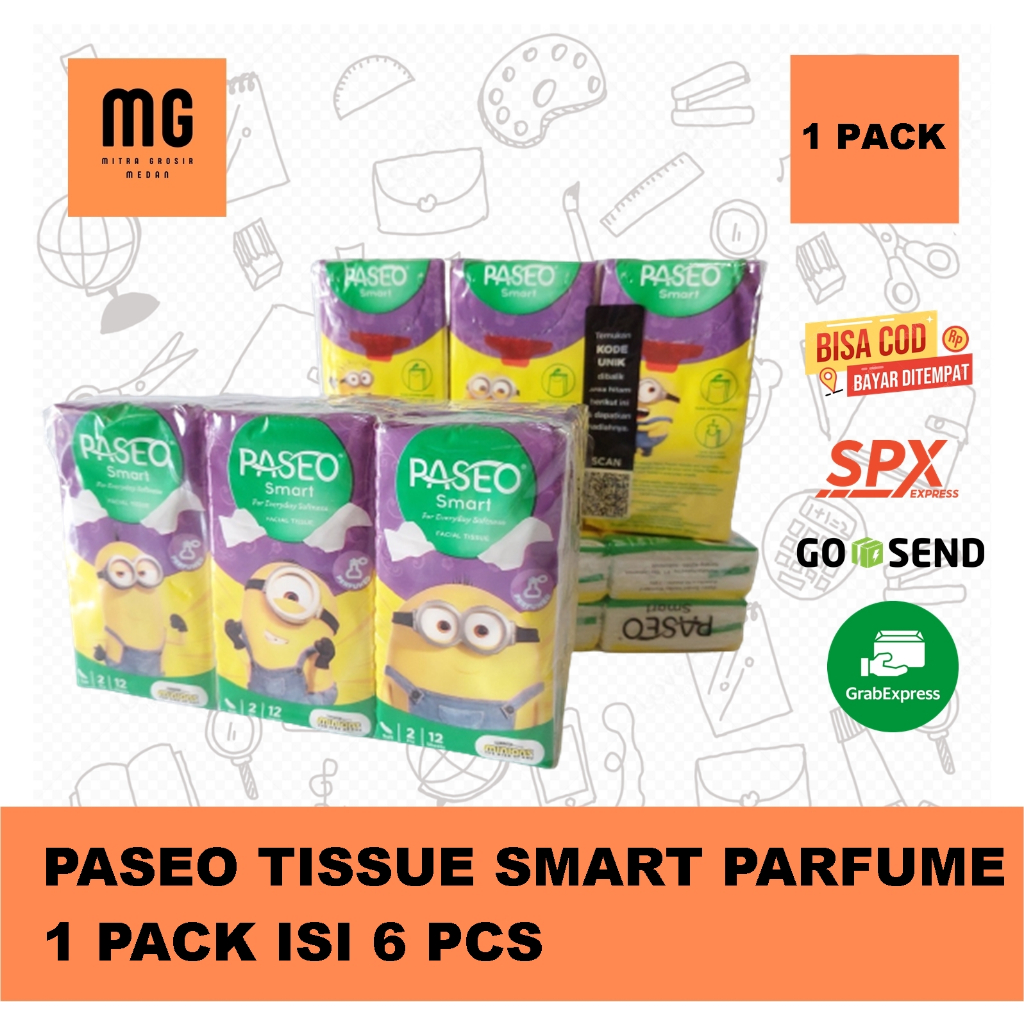 Jual PASEO TISSUE SMART PARFUME ISI 6 PCS | Shopee Indonesia