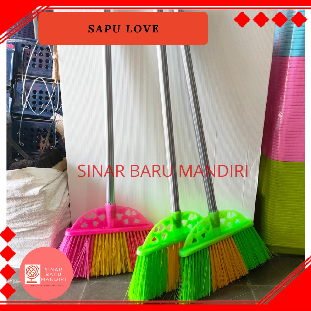 Jual Sapu plastik / nilon love 826. Nagoya / Sapu lantai | Shopee Indonesia