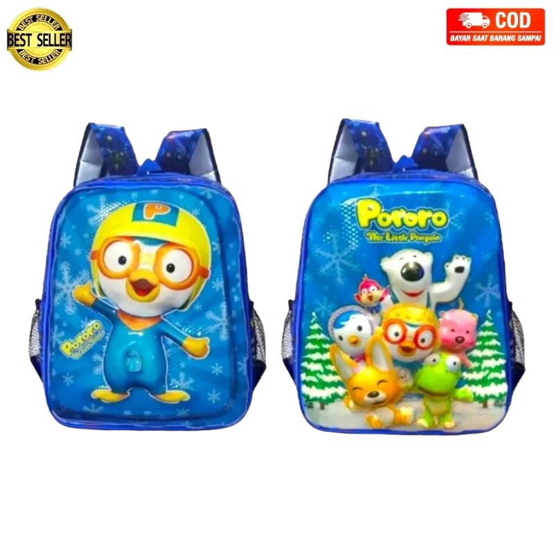 Jual TAS ANAK SD TK DAN PAUD 3D BER LED TIMBUL TAS PORORO TAS LUCU TAS MURAH BERKUALITAS ...