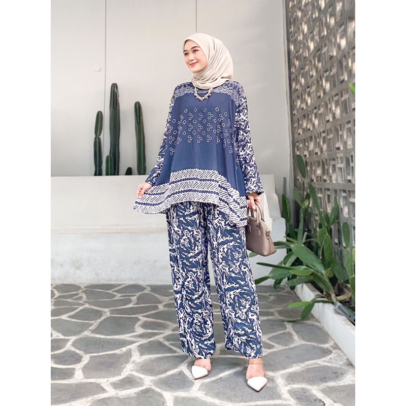 Jual Setelan Wanita Gendis Batik Cap Rayon Samitex | Setelan Wanita ...