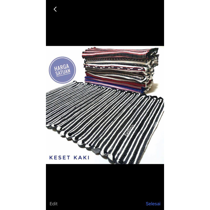 Jual KESET TENUN RAJUT - KESET ANYAM RAJUT MURAH ANTI SLIP 40X60 - ANTI ...