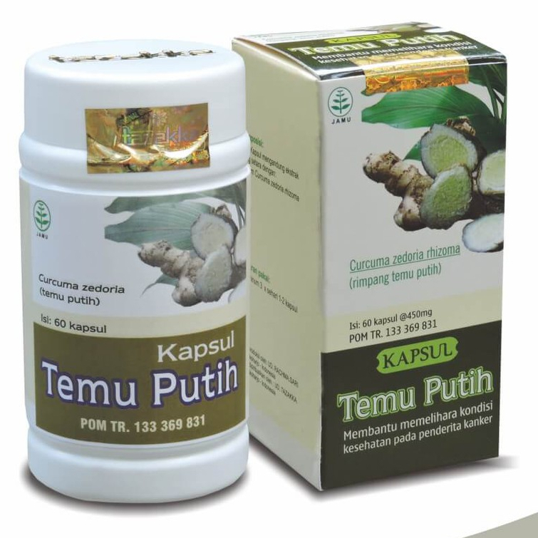 Jual Temu putih Tazakka 60 Kapsul Ekstrak Temu Putih Obat Kista & Miom ...