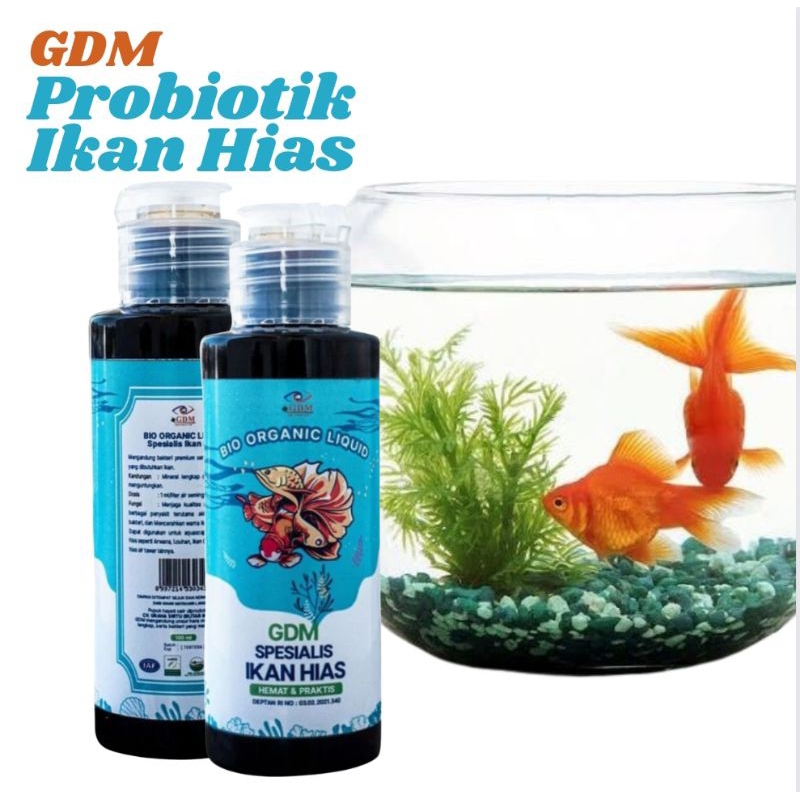 Jual Probiotik Vitamin Ikan Hias , GDM Bio Organic Liquid 100ml ...
