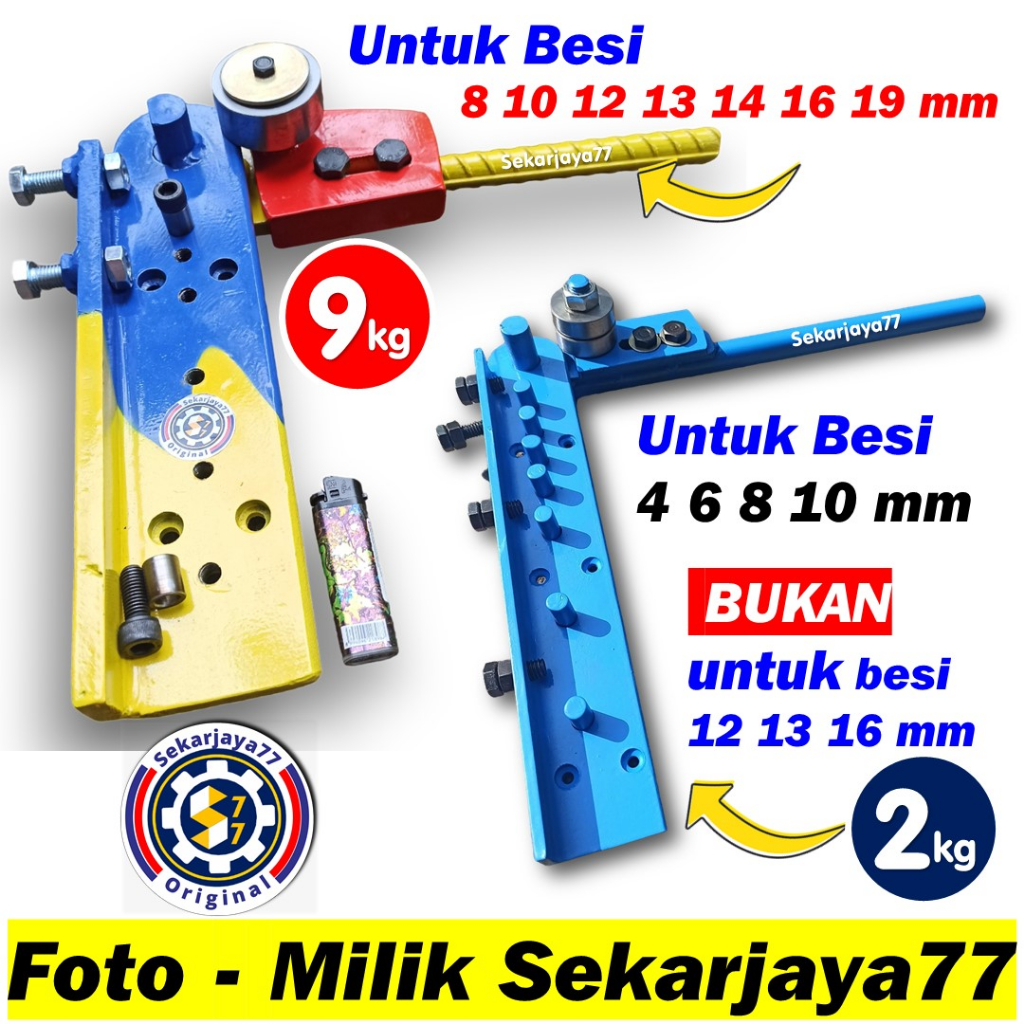 Jual Alat tekuk besi penekuk besi bending besi begel 8 10 12 13 14 16 ...