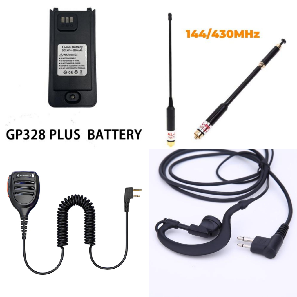 Jual Motorola GP328 PLUS baterai/Mic/Antena/Headset——handheld HT ...
