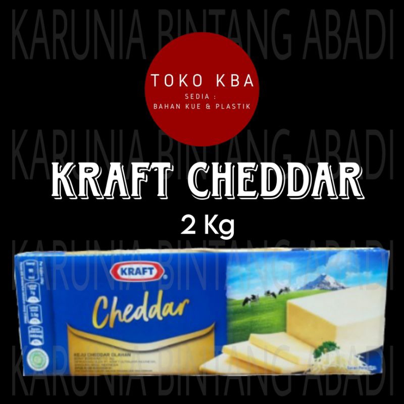 Jual Keju Kraft Cheddar Cheese 2 Kg | Shopee Indonesia