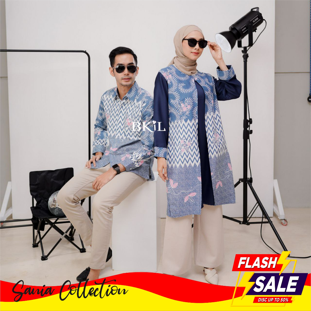 Jual Baju Couple Pasangan Terbaru 2024 Batik Blus Tunik Atasan Kemeja ...