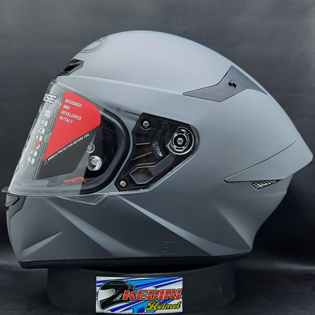 Jual Helm KYT TT COURSE plain solid ttc polos black doff white gorilla grey anthracite paket ...