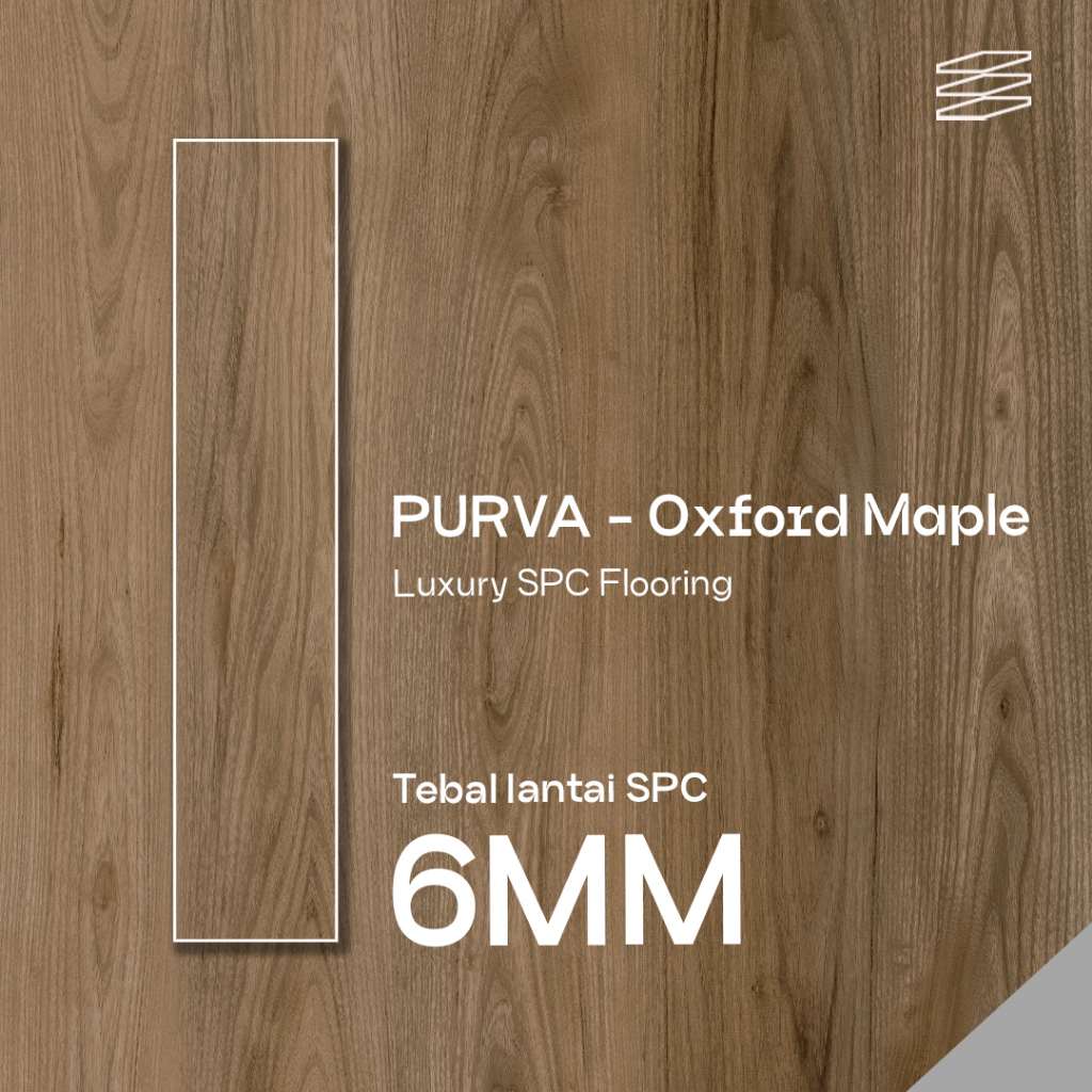 Jual Purva SPC 6 MM Arkwood Series - Oxford Maple (Luxury SPC Flooring ...
