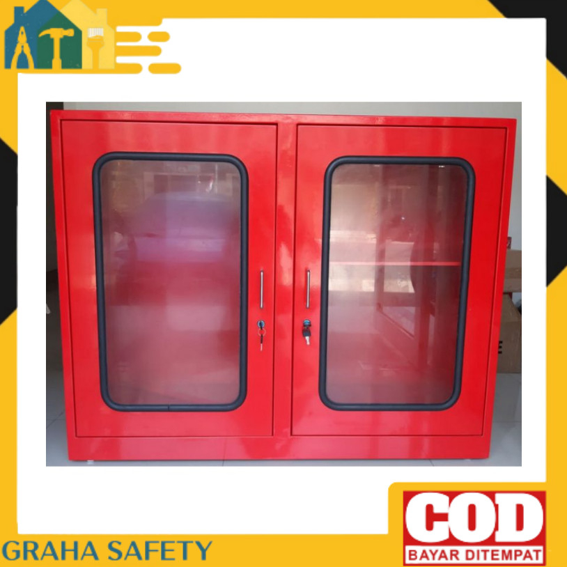 Jual Box Apar / Safety Cabinet Plat Besi Kecil 2 pintu | Shopee Indonesia