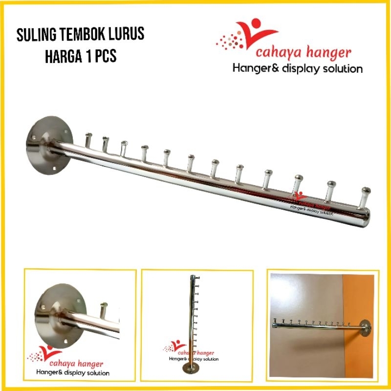 Jual hanger suling tembok lurus 12 paku | Shopee Indonesia