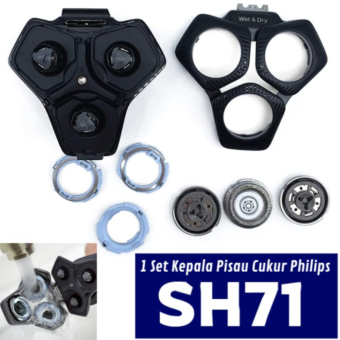 Jual Replacement Shaver Head Philips S7731 S7732 S7735 Kepala Pisau SH71 SU5799 S5832 S5532 ...