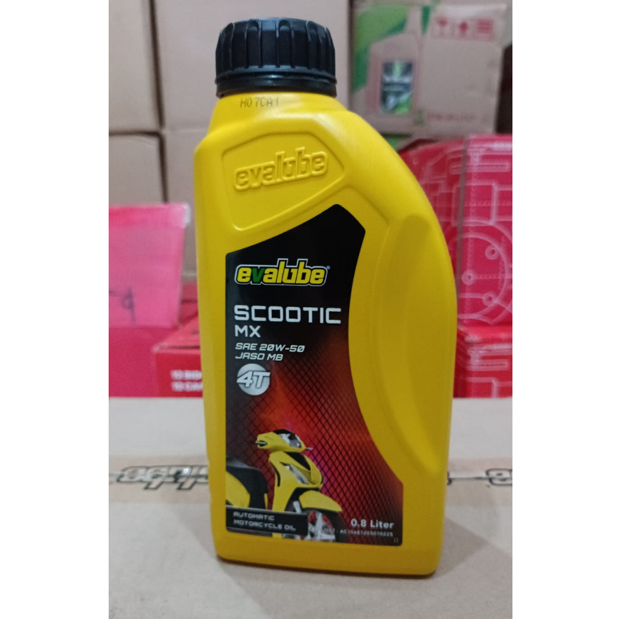 Jual OLI EVALUBE SCOOTIC/MATIC MX 0.8 L SAE 20W-50 JASO MB | Shopee ...