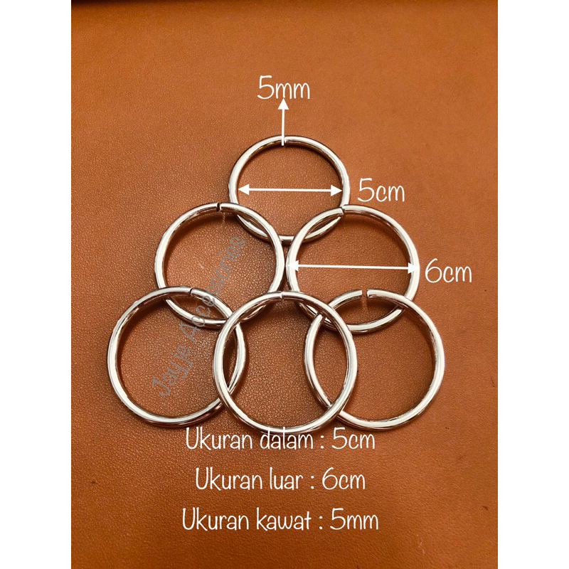 Jual ring bulat besi 5cm / ring o besi 50mm / ring besi bulat 5cm kawat ...