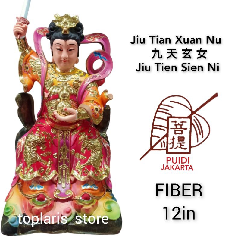 Jual Patung Dewi Jiu Tian Xuan Nu / Jiu Tien Sien Ni Fiber 12in ...