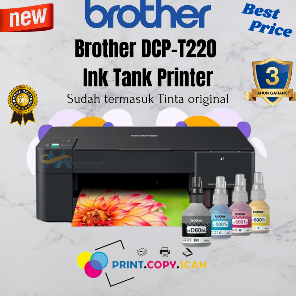 Jual Brother DCP-T220 Printer Ink Tank - ORIGINAL | Shopee Indonesia