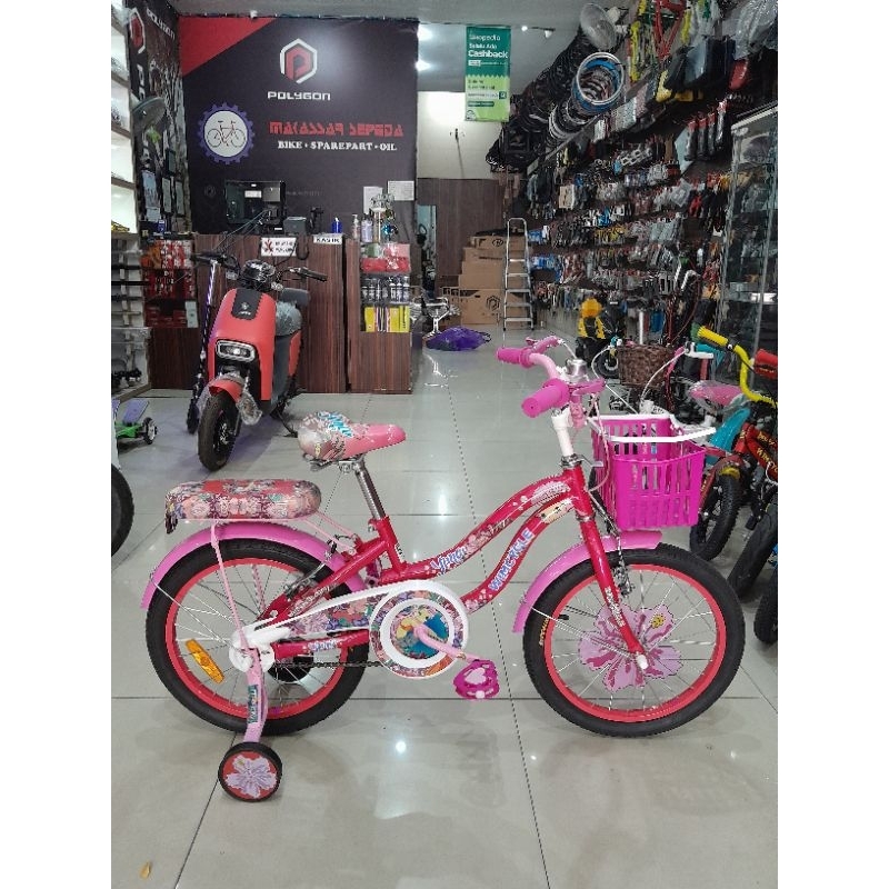 Jual SEPEDA ANAK WIMCYCLE YUNA 18'' HI-TEN STEEL 1 SPEED VBRAKE ...
