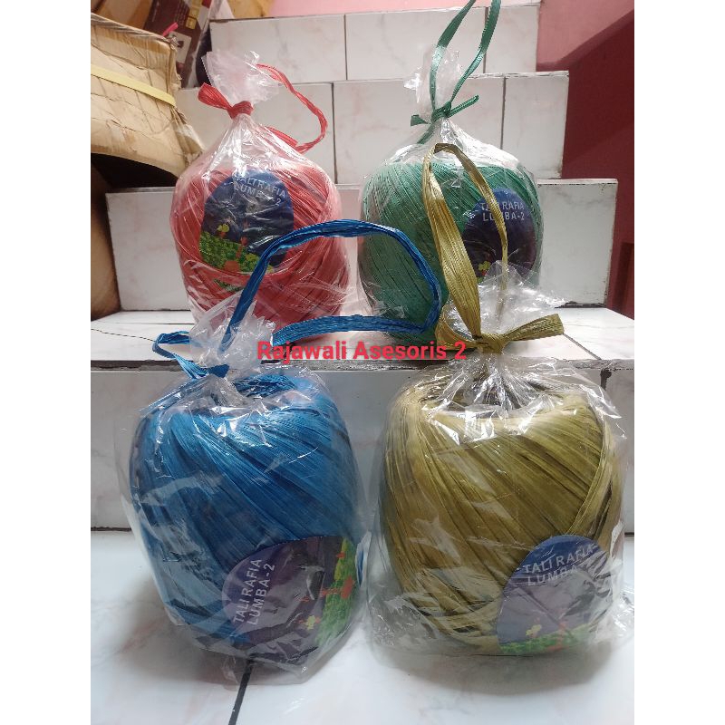 Jual Tali Rapia Rafia Rafiah Rapiah 8 ons / Tali Plastik 800 gram ...
