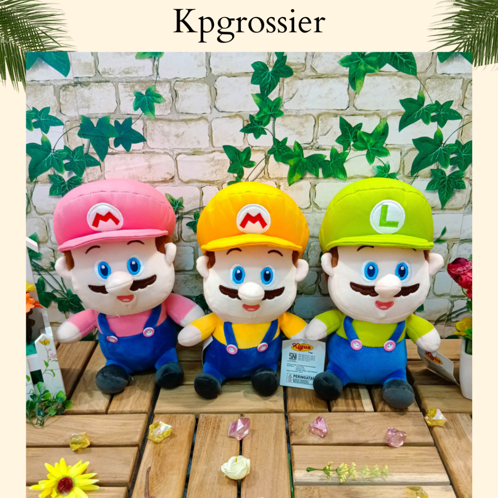 Jual Boneka Mario Bros dan Luigi Kecil Mini 25 cm | Shopee Indonesia