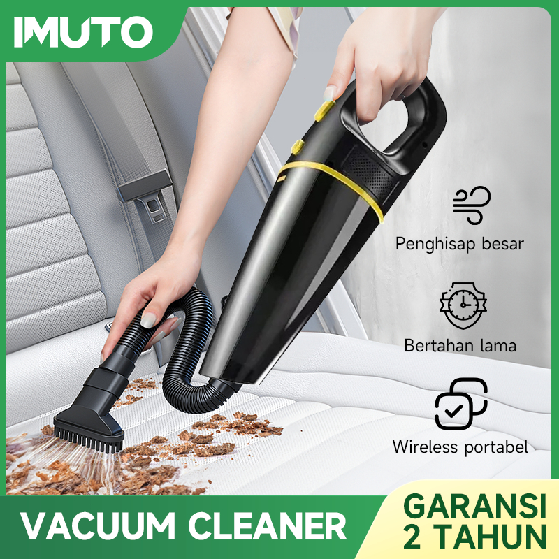 Jual Imuto Vacuum Cleaner Portable Mini Penghisap Debu Mobil Wireless
